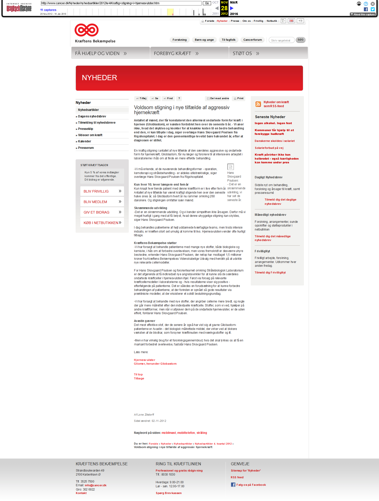 Mobilstråling: DR's Detektor vildleder om forskningsresultaterne | Rådet for Helbredssikker ...